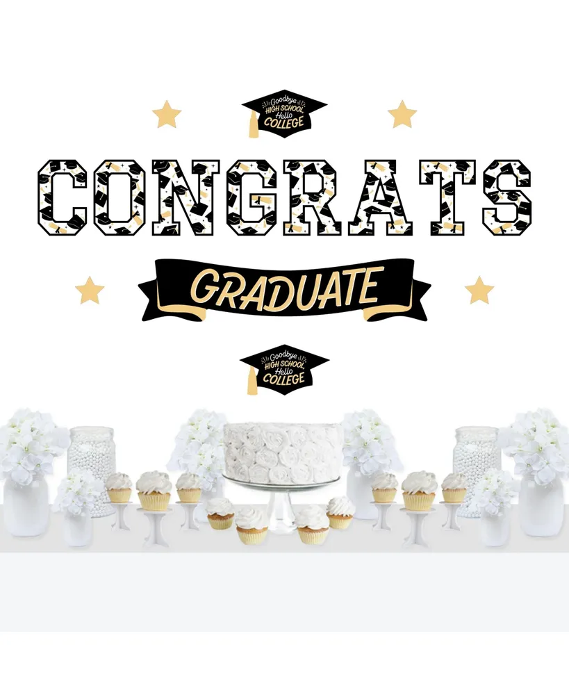 Big Dot Of Happiness Goodbye High School, Hello College Peel & Stick ...