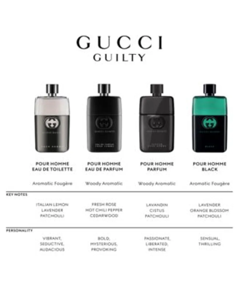 Gucci Mens Guilty Pour Homme Eau De Parfum Fragrance Collection | Mall ...