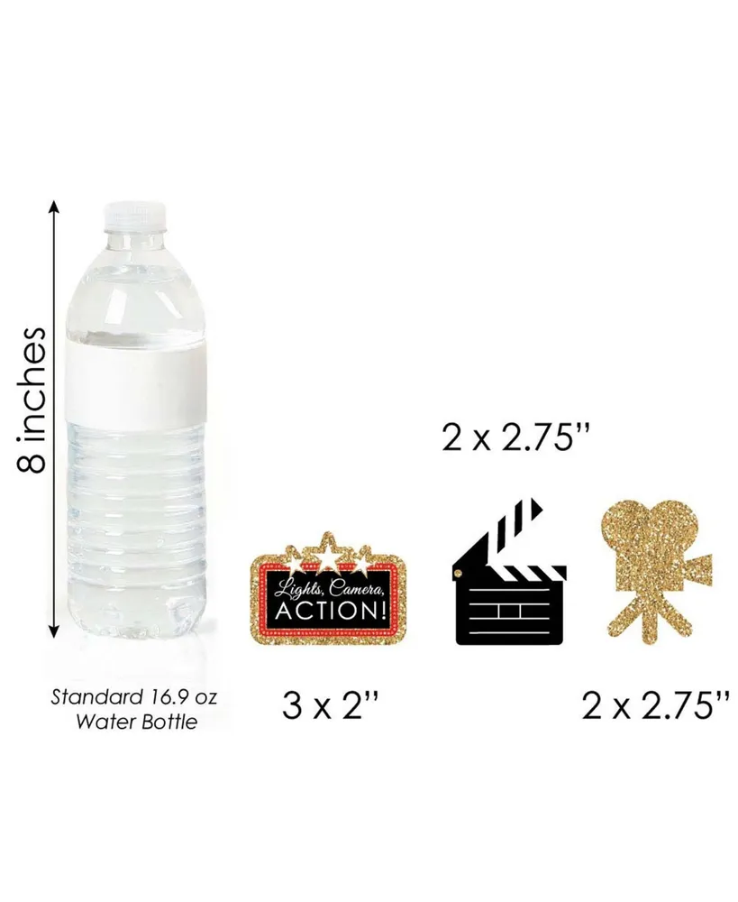 Big Dot of Happiness Red Carpet Hollywood - Diy Shaped Movie Night ...