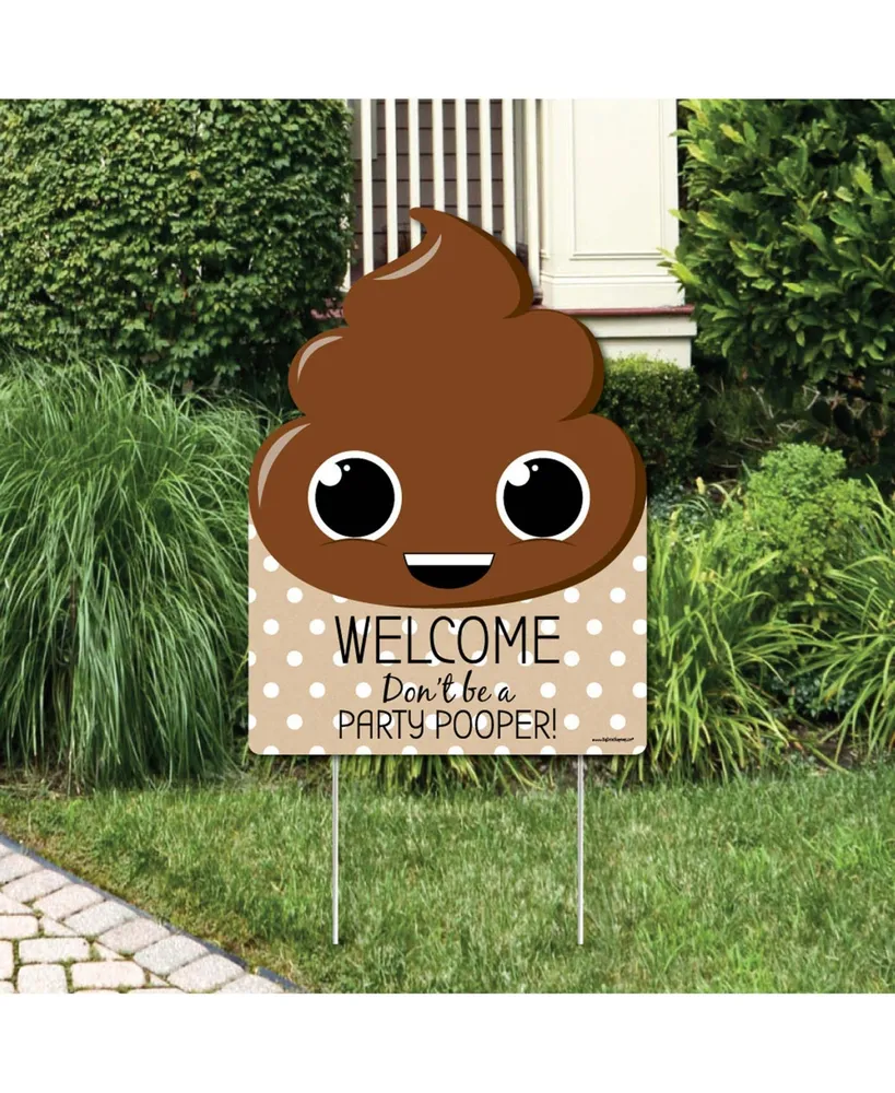 Big Dot Of Happiness Party 'Til You're Pooped - Party Decor - Poop ...