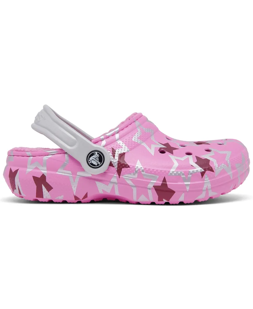 Crocs Little Girls Disco Dance Party Classic Lined Clogs from Finish ...