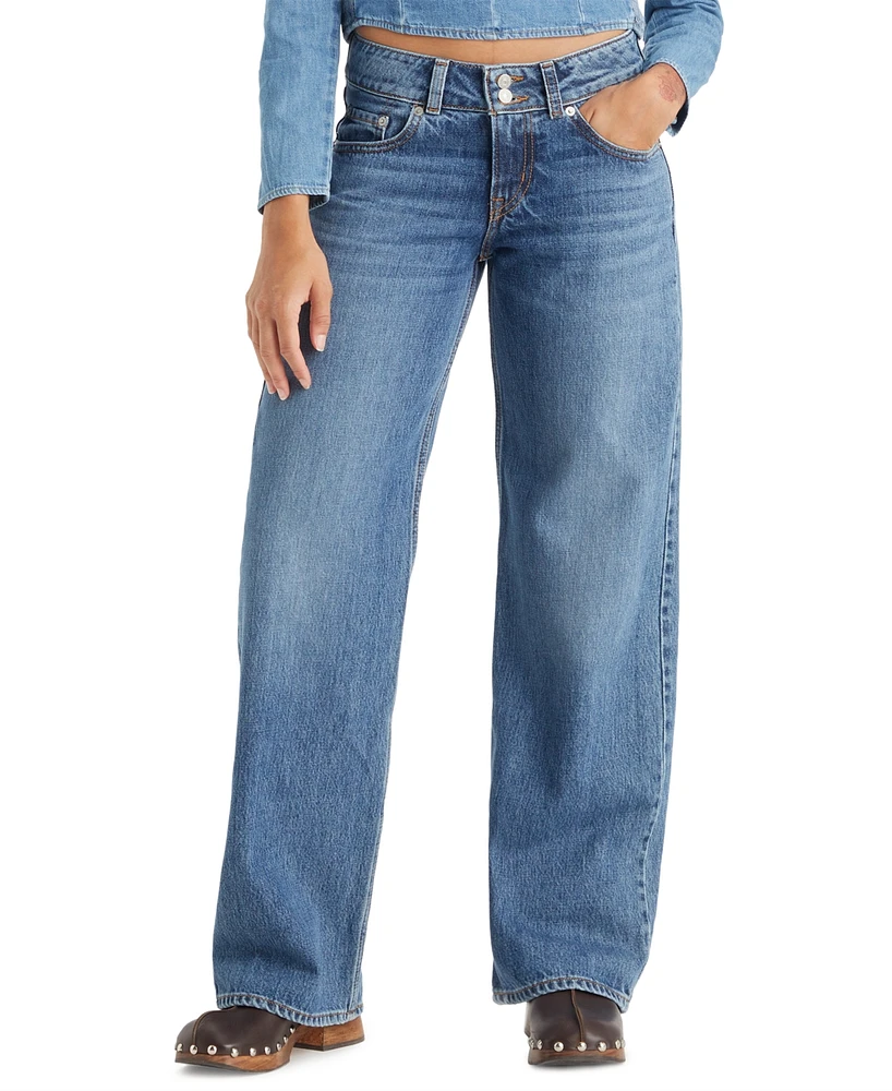 Levi's Women's Super-Low Double-Button Relaxed-Fit Denim Jean ...