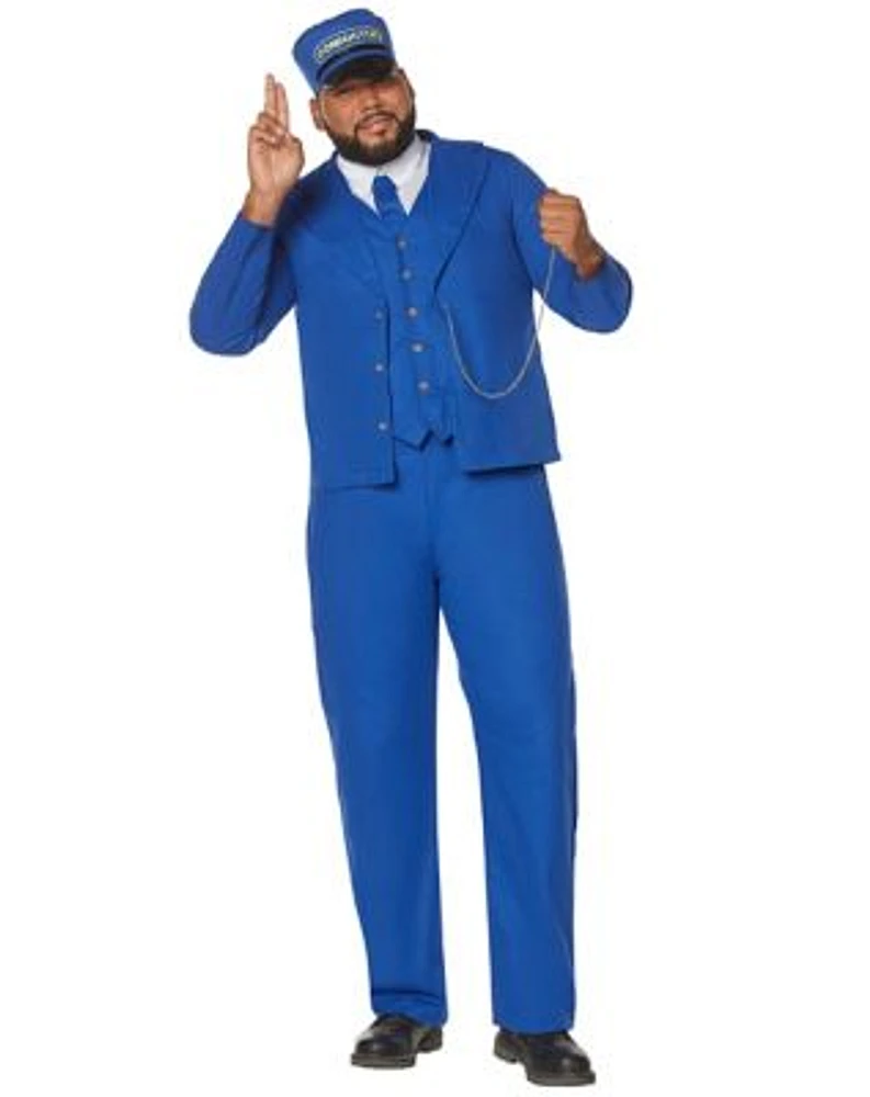 Adult North Pole Train Conductor Costume Mens, Railroad, 49% OFF