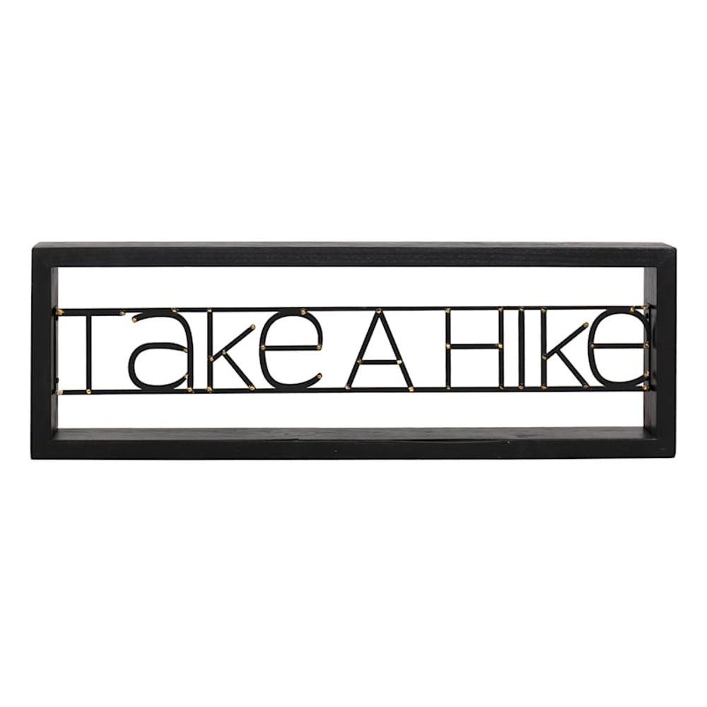 At Home Take a Hike Sign Metal Table Sign, 18x6 | Green Tree Mall
