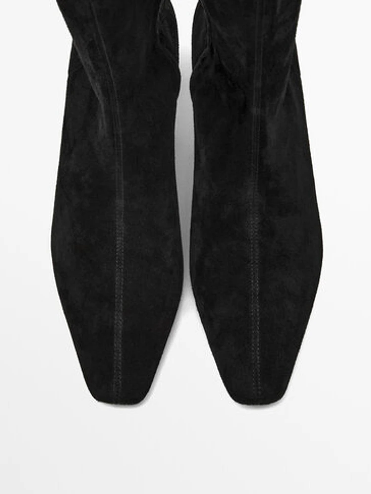 Massimo Dutti Bota de tacão elástica | Centro Colombo