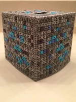 Michaels Minecraft Tissue Box Cover - Diamond Ore | Hamilton Place