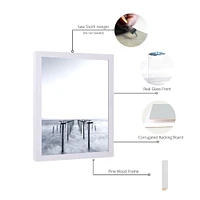 ModernMemoryDesign.com 16x9 White Picture Frame For 16 x 9 Poster, Art ...