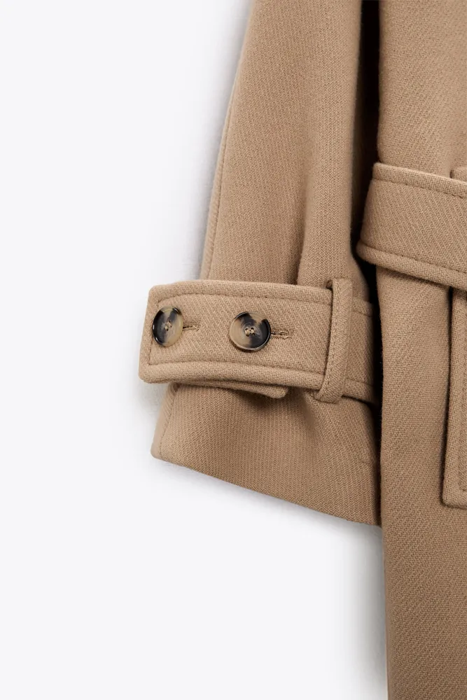 Zara Belted Wool Blend Coat Mall Of America®