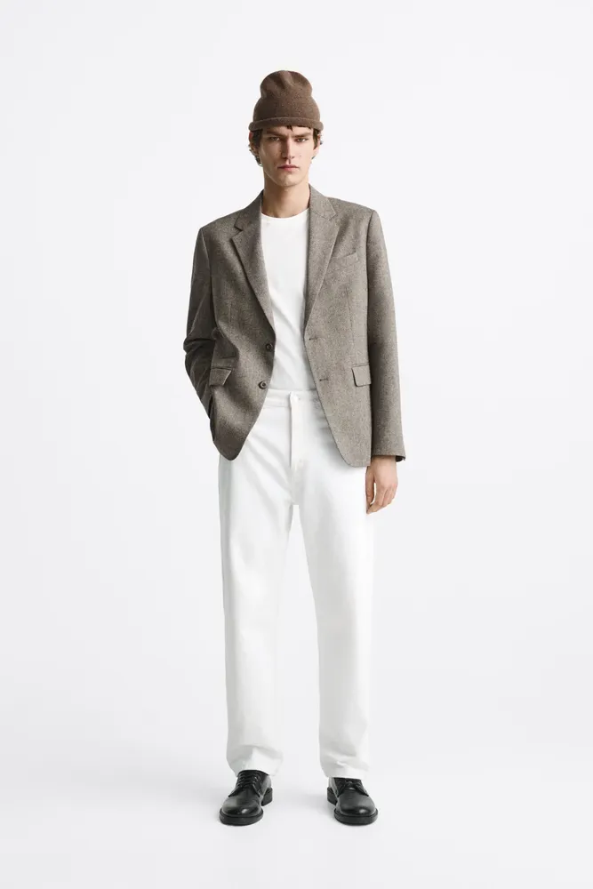 Zara HERRINGBONE TEXTURED JACKET | Mall of America®