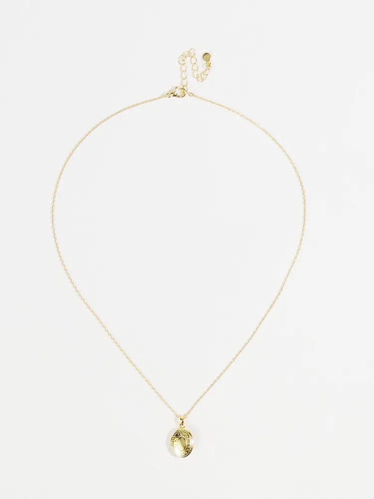 Altar'd State 14K Gold Dipped Dainty Locket Necklace | Mall of America®