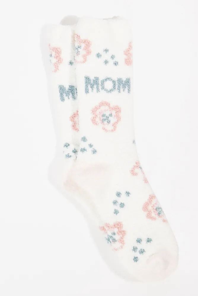 Altar'd State Mom Floral Cozy Socks | Hamilton Place