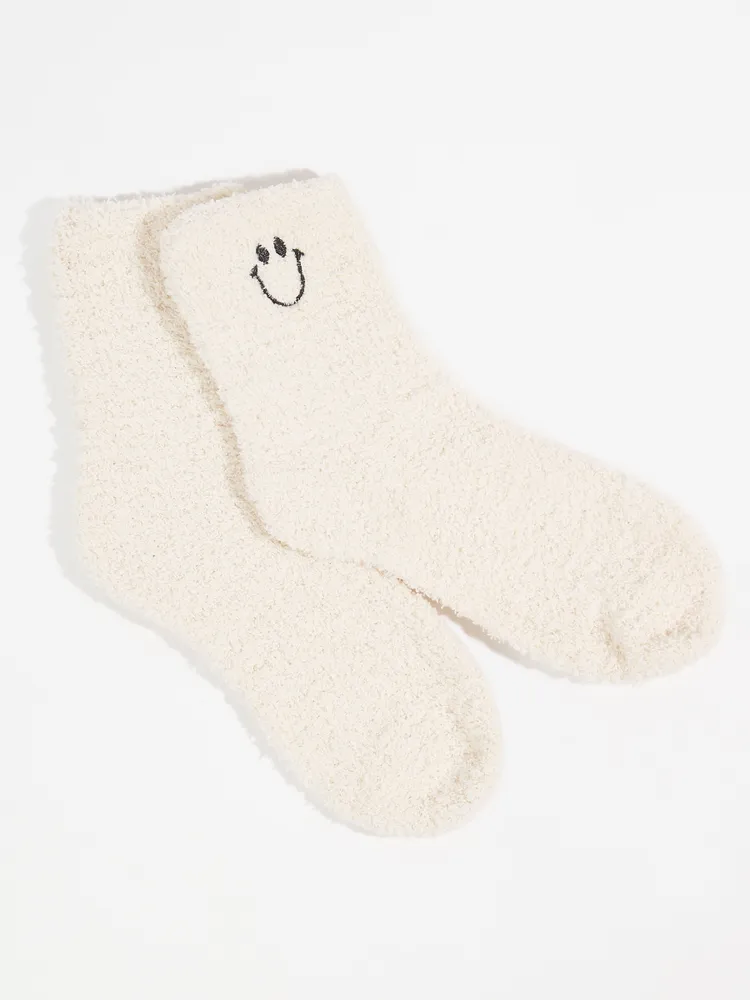 Altar'd State Smiley Face Cozy Crew Socks | Mall of America®