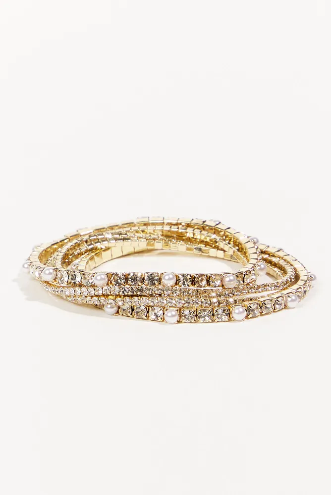 Altar'd State Layered Pearl Tennis Bracelet Set | Mall of America®
