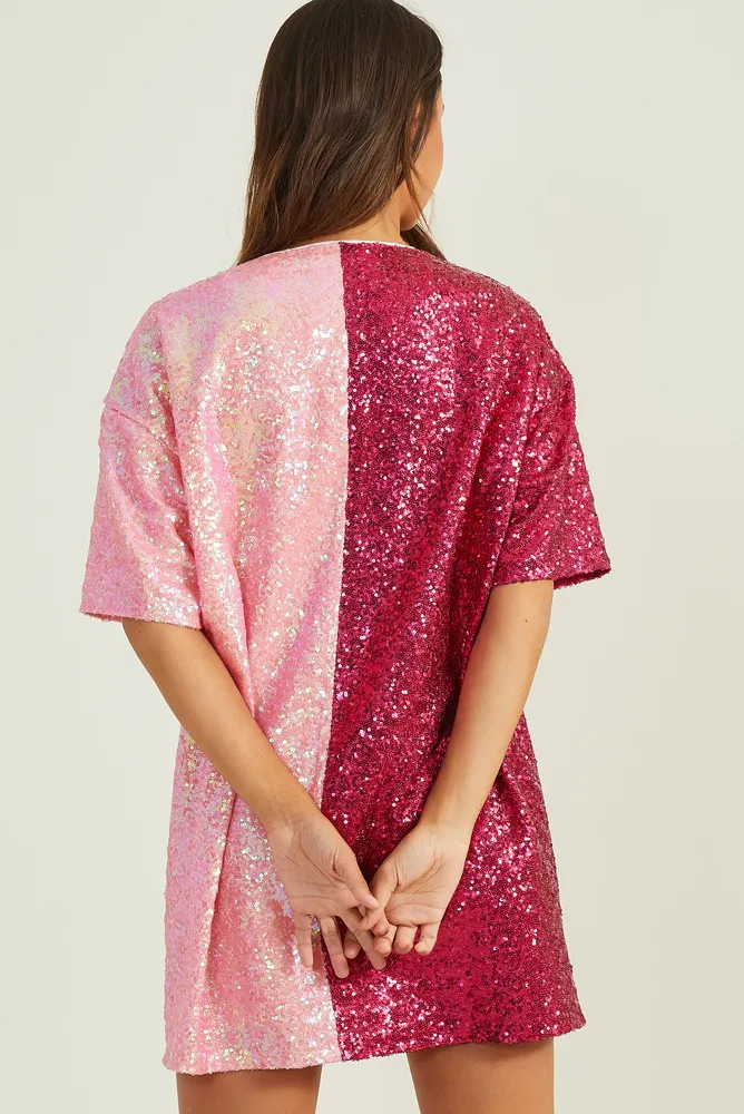 Altar'd State Colorblock Star Sequin Dress | Mall of America®