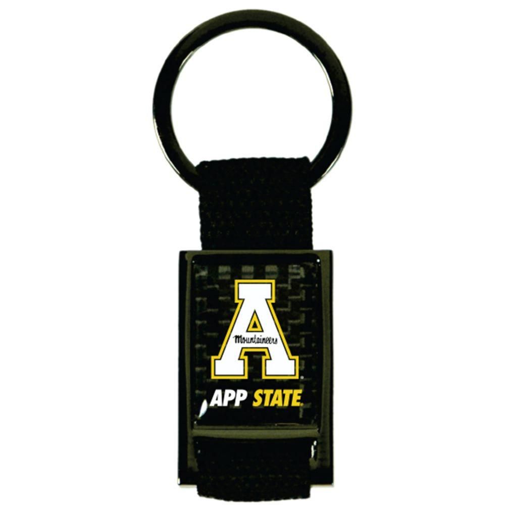 Alumni Hall App | Appalachian State Carbon Fiber Rectangle Key Chain ...