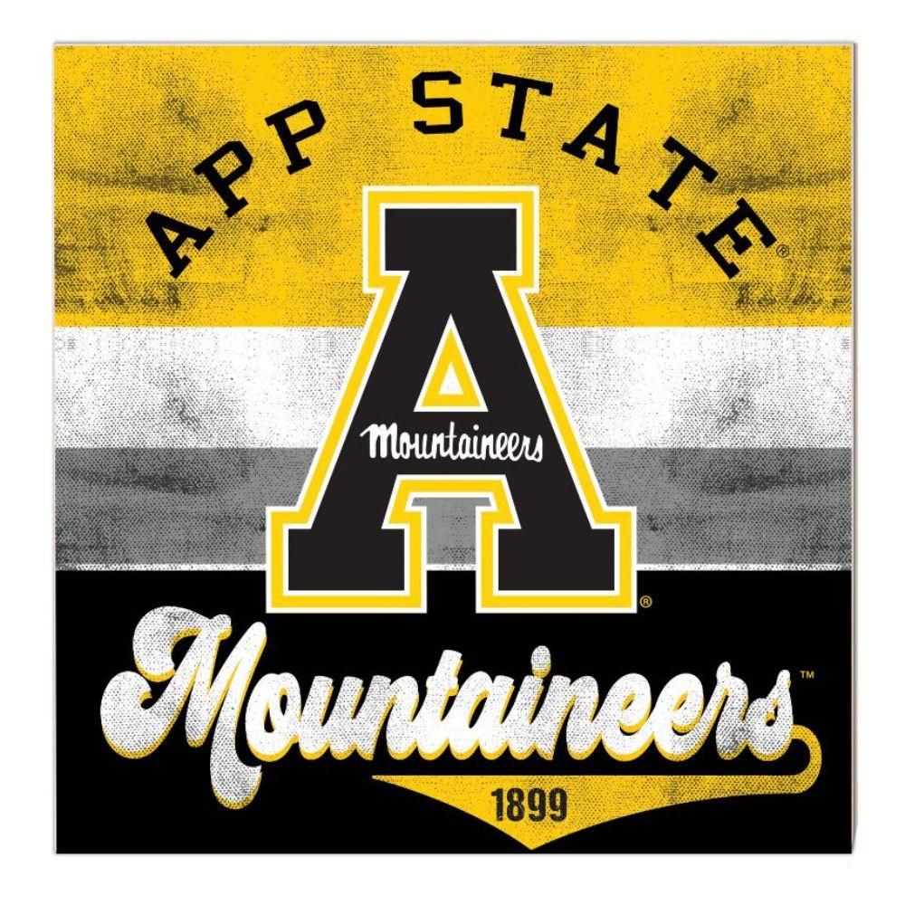 Alumni Hall App | Appalachian State 10 X10 Retro Multi Color Sign ...