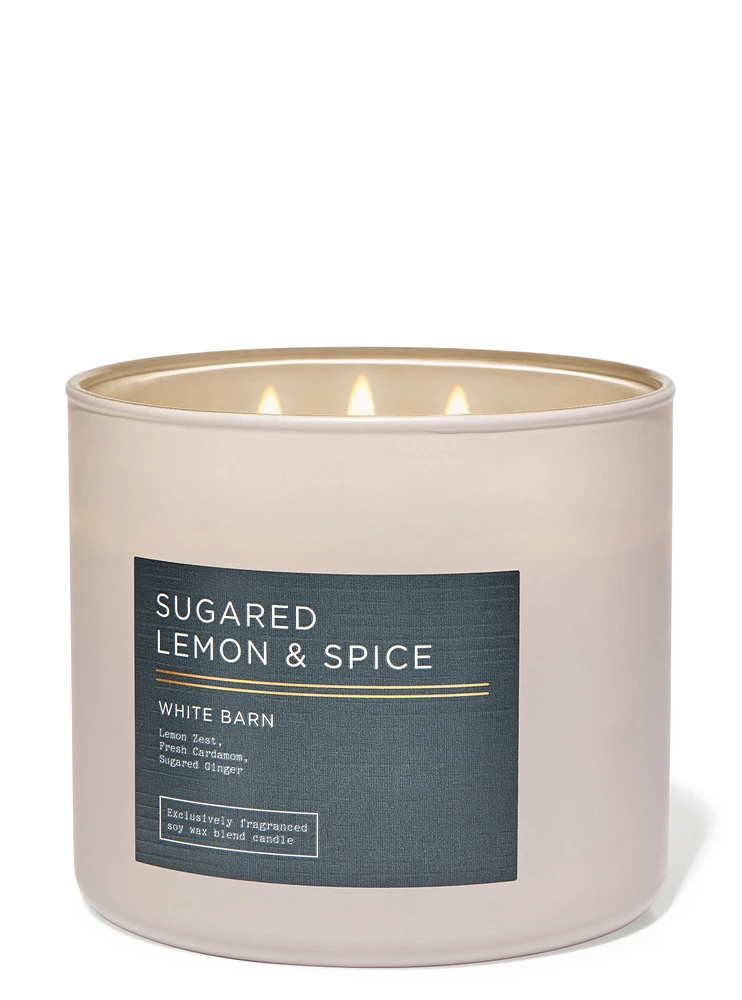White Barn Sugared Lemon & Spice 3-Wick Candle | Hamilton Place