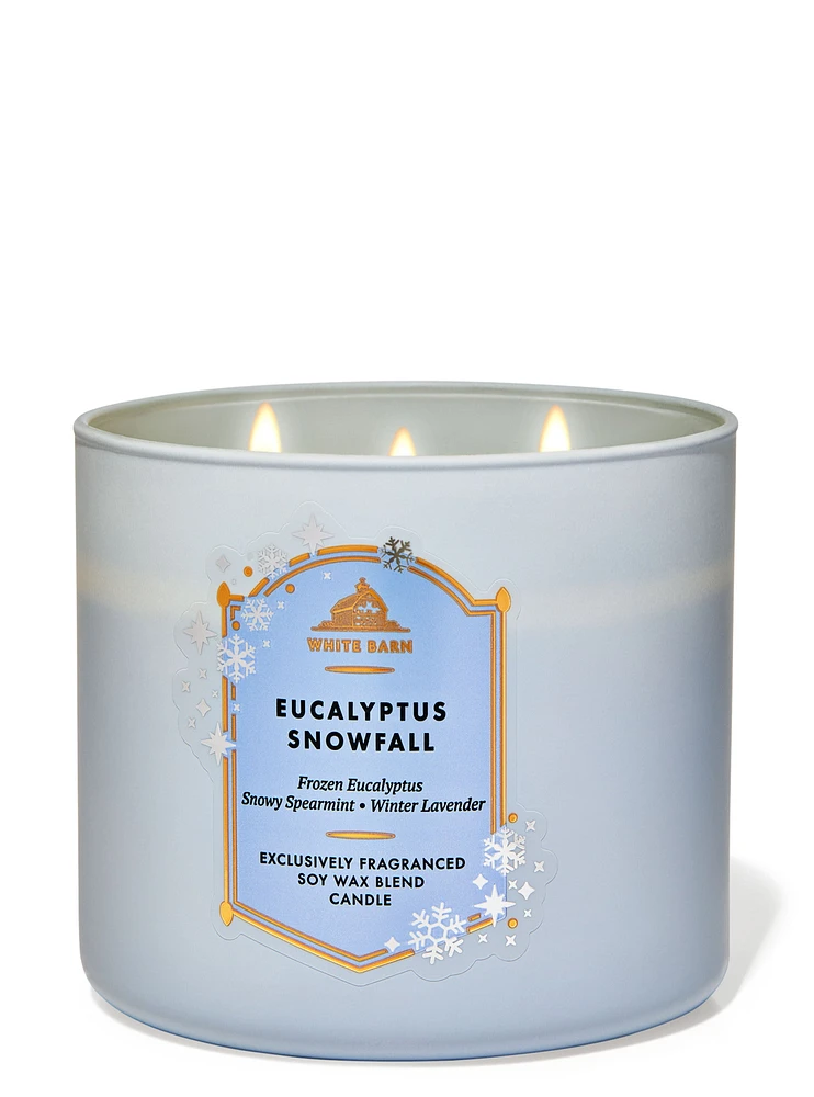 White Barn Eucalyptus Snowfall 3-Wick Candle | CoolSprings Galleria