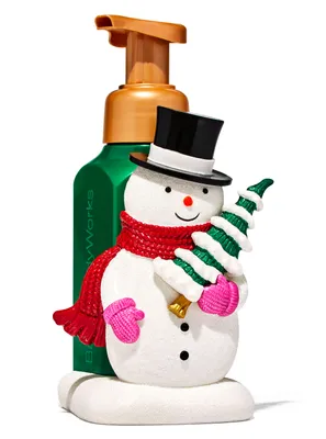 Bath & Body Works Enchanted Snowman Gentle Foaming Soap Holder | Plaza ...