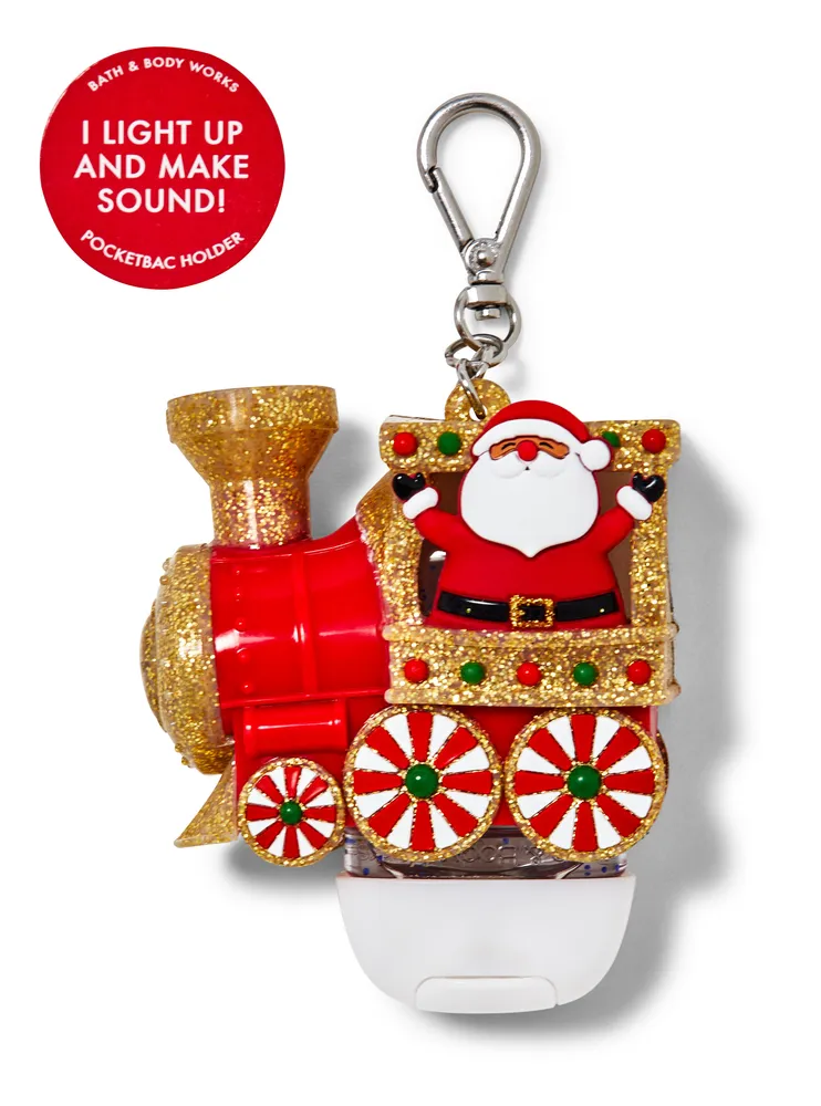 Bath & Body Works Light-Up Sound Holiday Santa Train PocketBac Holder ...