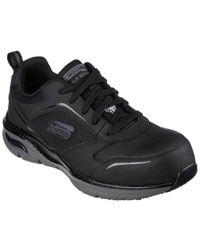 Skechers Men's Arch Fit Lace-Up Athletic Work Shoe - Composite Toe ...
