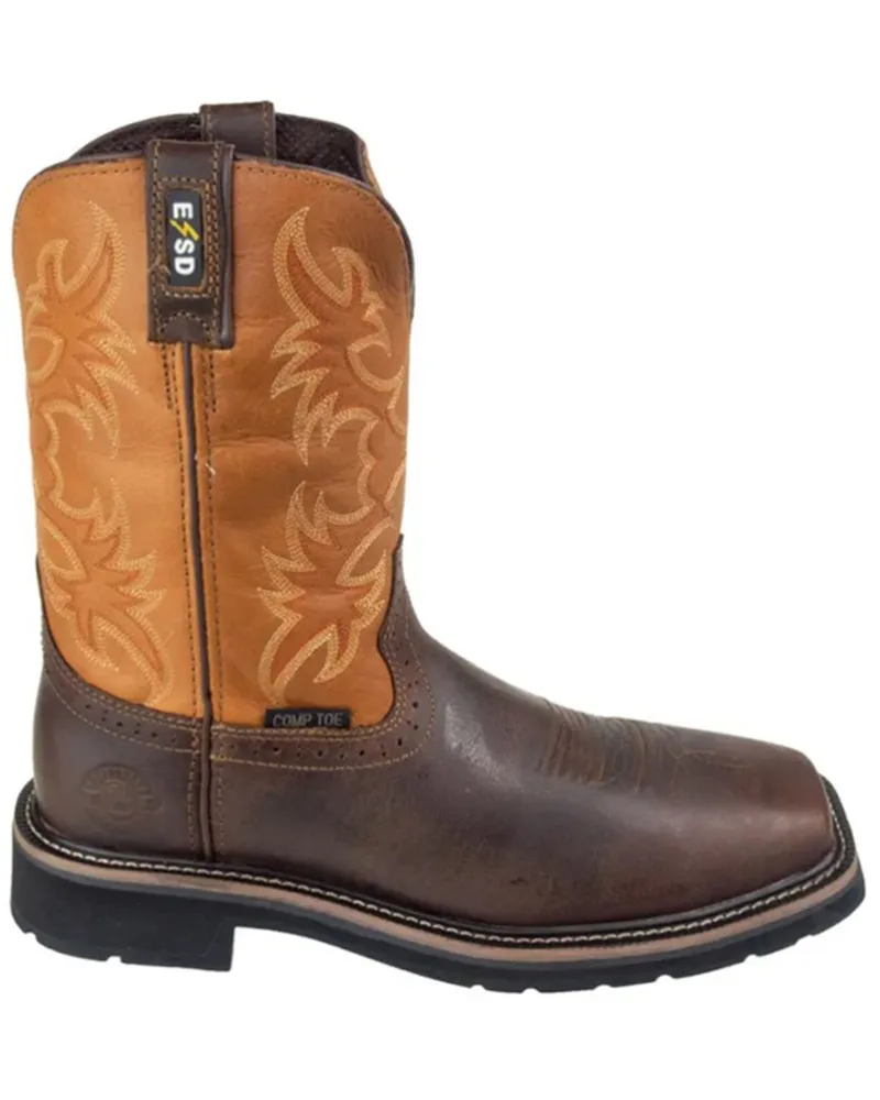 Justin Men's Actuator Western Work Boots - Composite Toe at Mall of ...