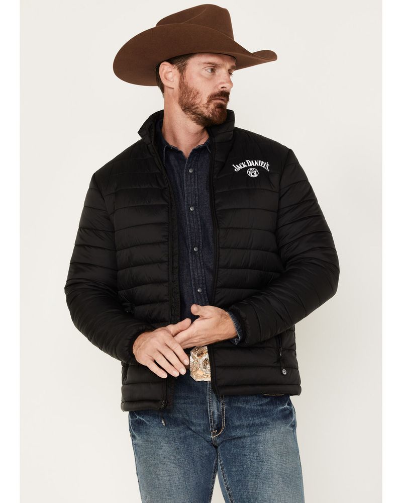 Jack Daniels Ely Walker Men's Jack Daniel's Logo Puffer Jacket | Mall ...