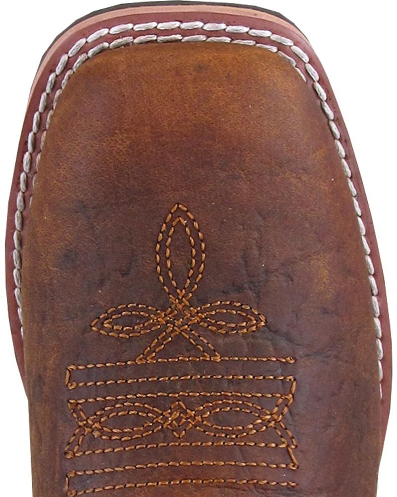 Boot Barn Smoky Mountain Boys' Jesse Bison Leather Print Boot - Square ...