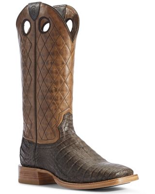 Ariat Men's Gunslinger Caiman Belly Exotic Western Boots - Broad Square ...