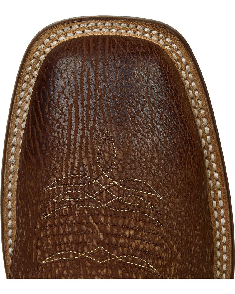 Lucchese Handmade Cognac Ryan Shark Cowboy Boots - Square Toe | Mall of ...