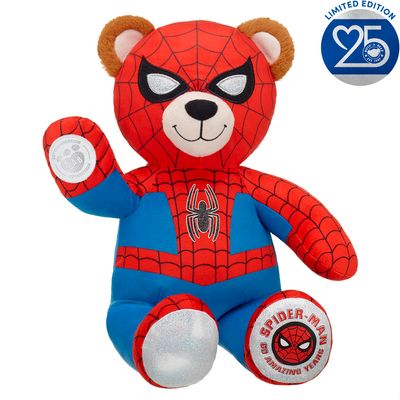 Build-A-Bear 25th Celebration Beyond Amazing Spider-Man Inspired Bear ...