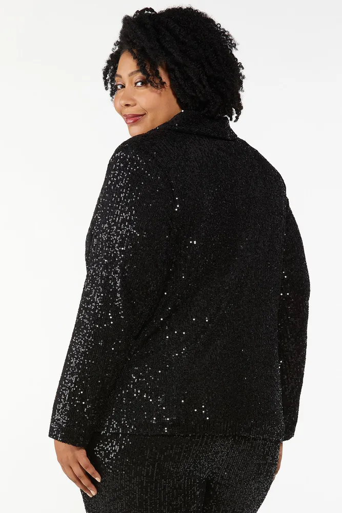 CATO Plus Size Sequin Blazer | Alexandria Mall