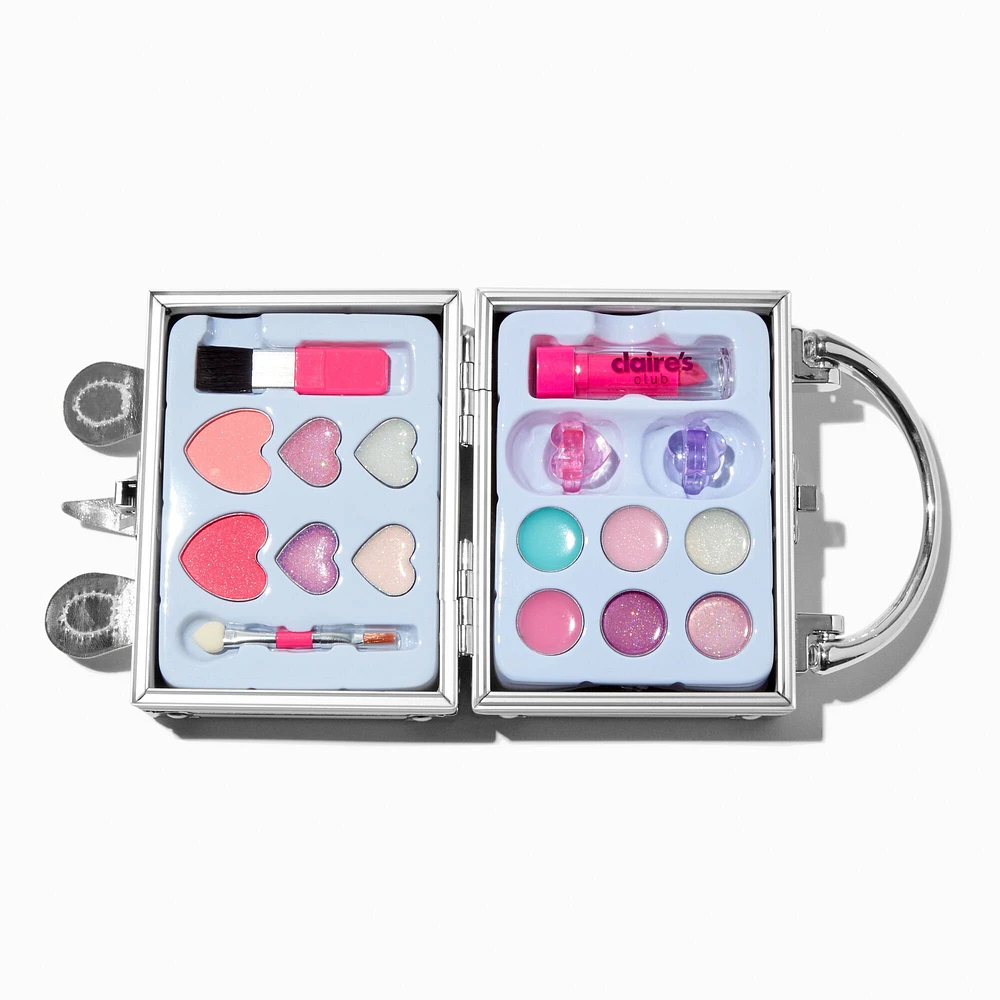 Claire's Club Tiny Travel Unicorn Glitter Lock Box Makeup Set ...