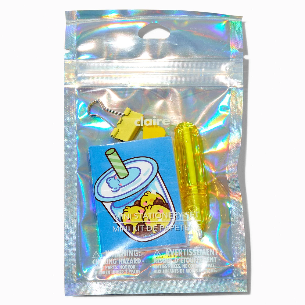 Claire's Boba Tea Mini Stationery Set | Hamilton Place