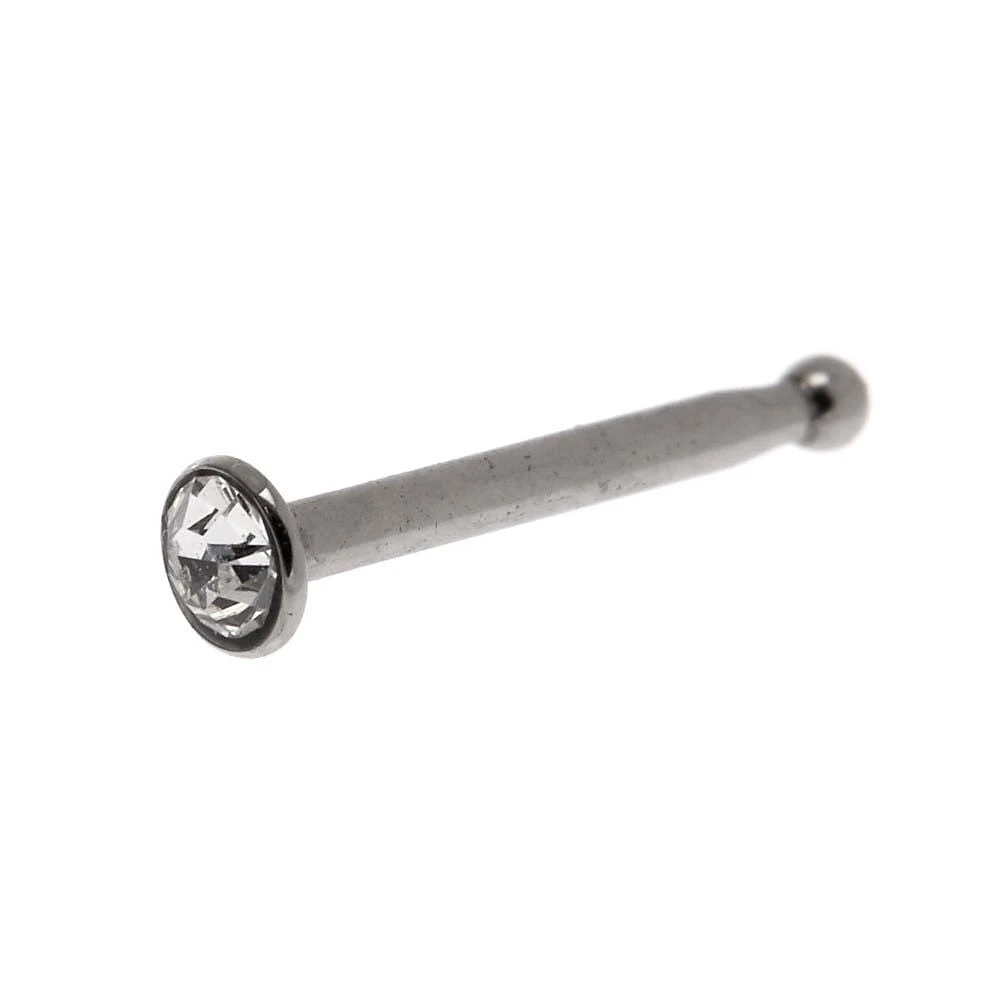 Claire's Silver 20G Stone Nose Stud | Hamilton Place