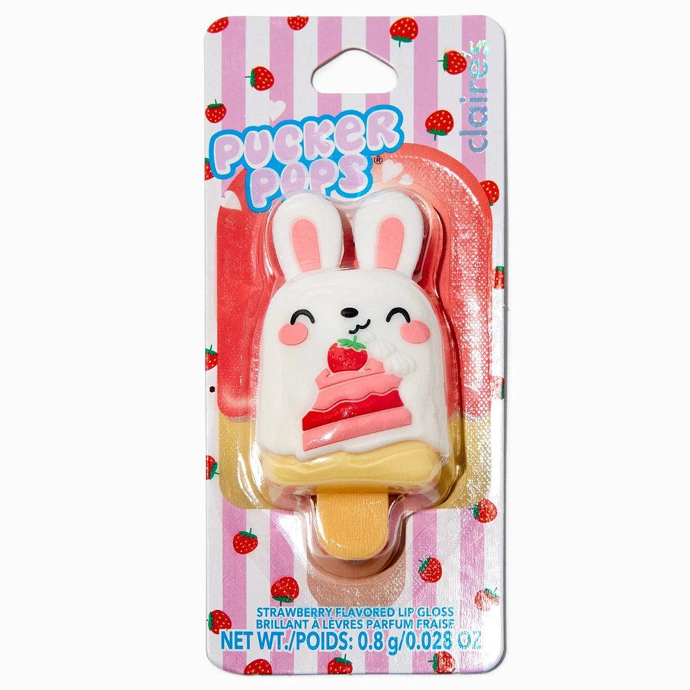 Claire's Pucker Pops® Bunny Cake Lip Gloss - Strawberry | CoolSprings ...