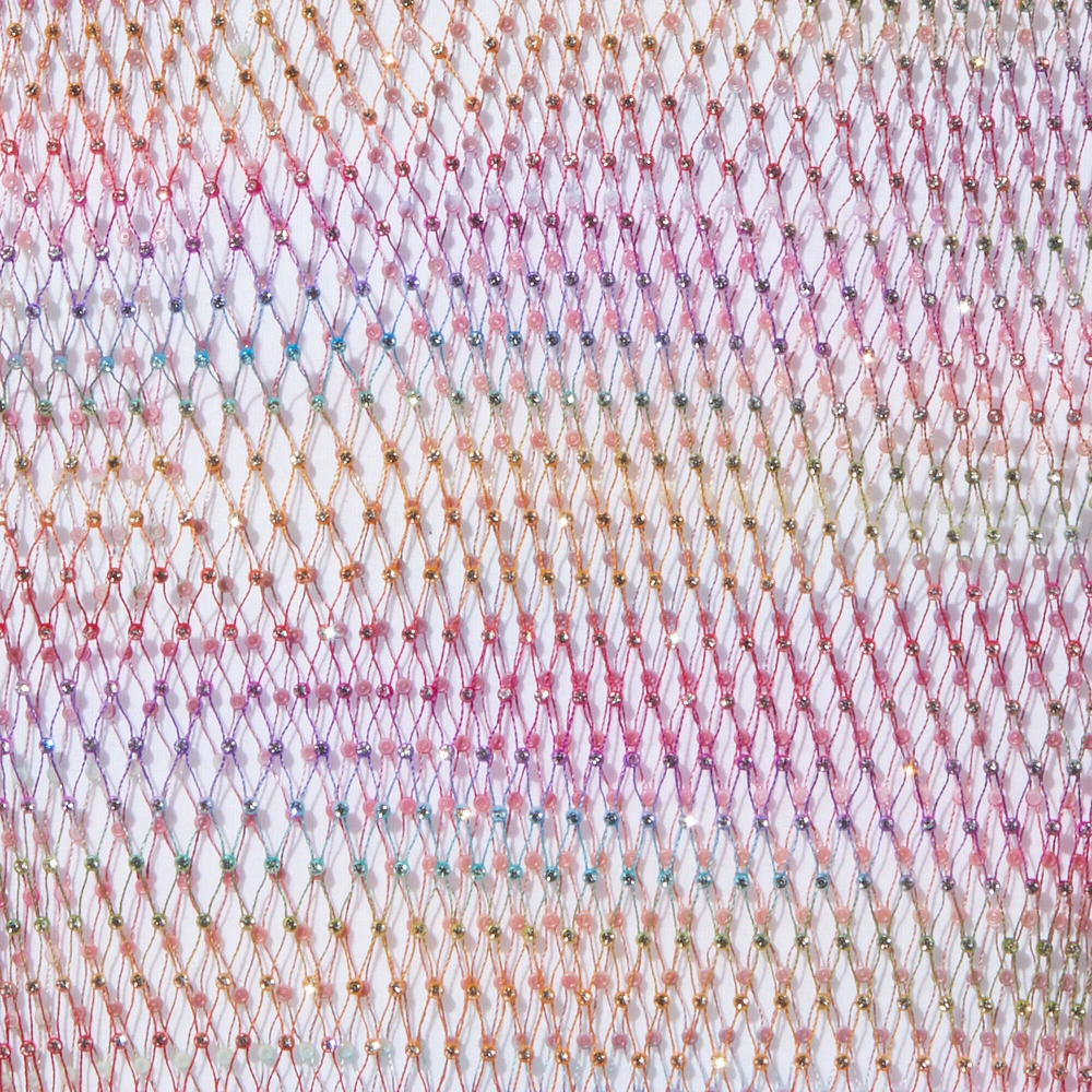 Claire's Crystal Studded Rainbow Fishnet Tank Top | Hamilton Place