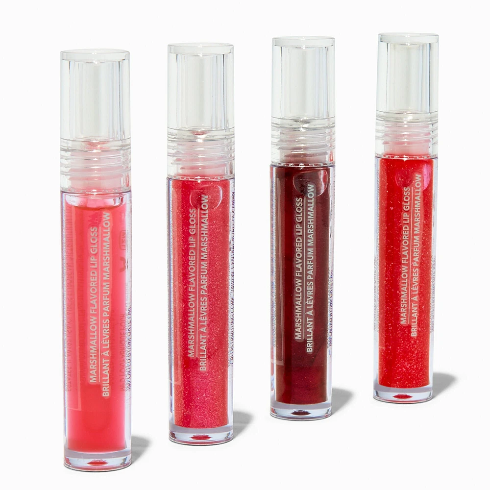 Claire's Red Glitter Lip Gloss Set - 4 Pack | Hamilton Place