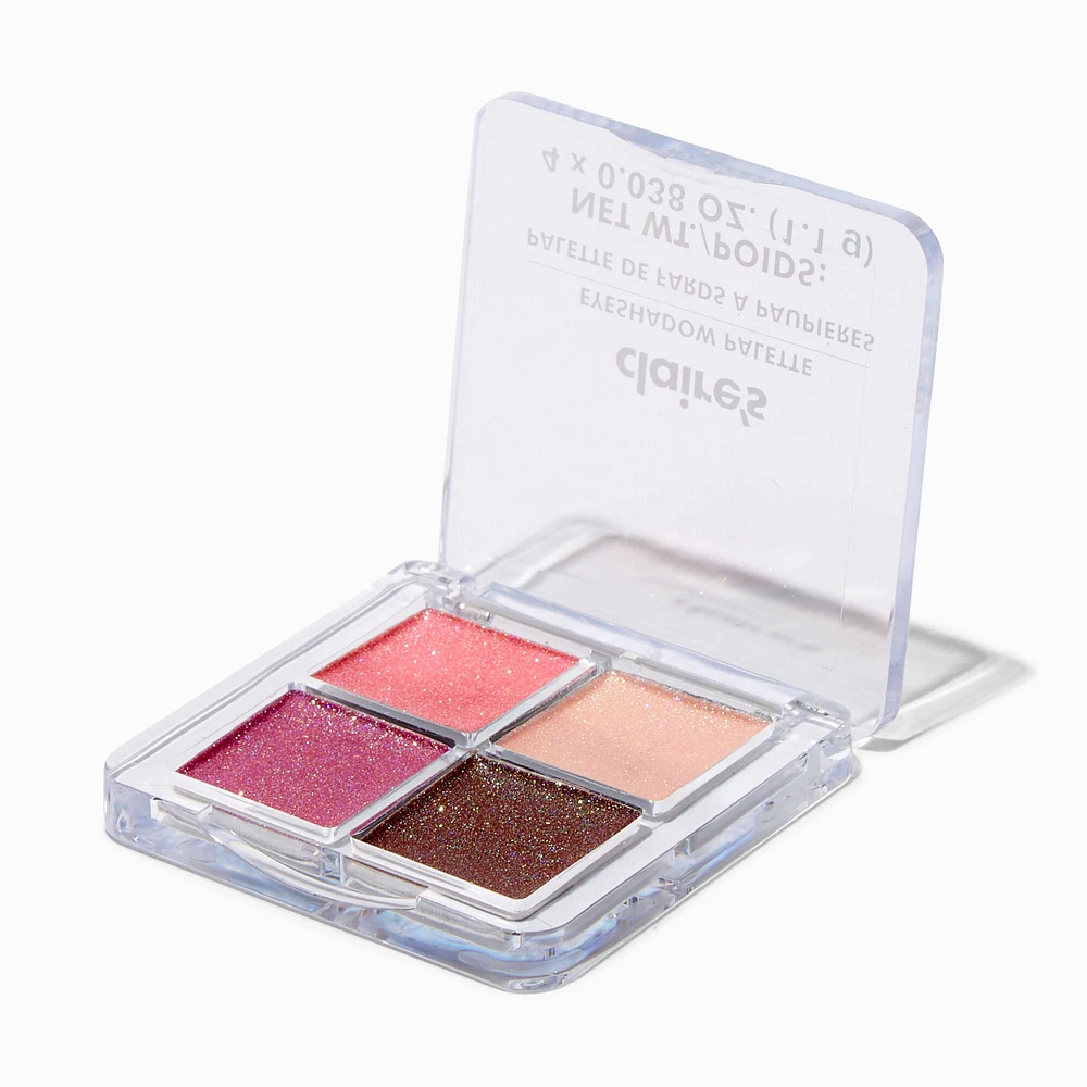 Claire's Pink Glitz Quad Eyeshadow Palette | Hamilton Place