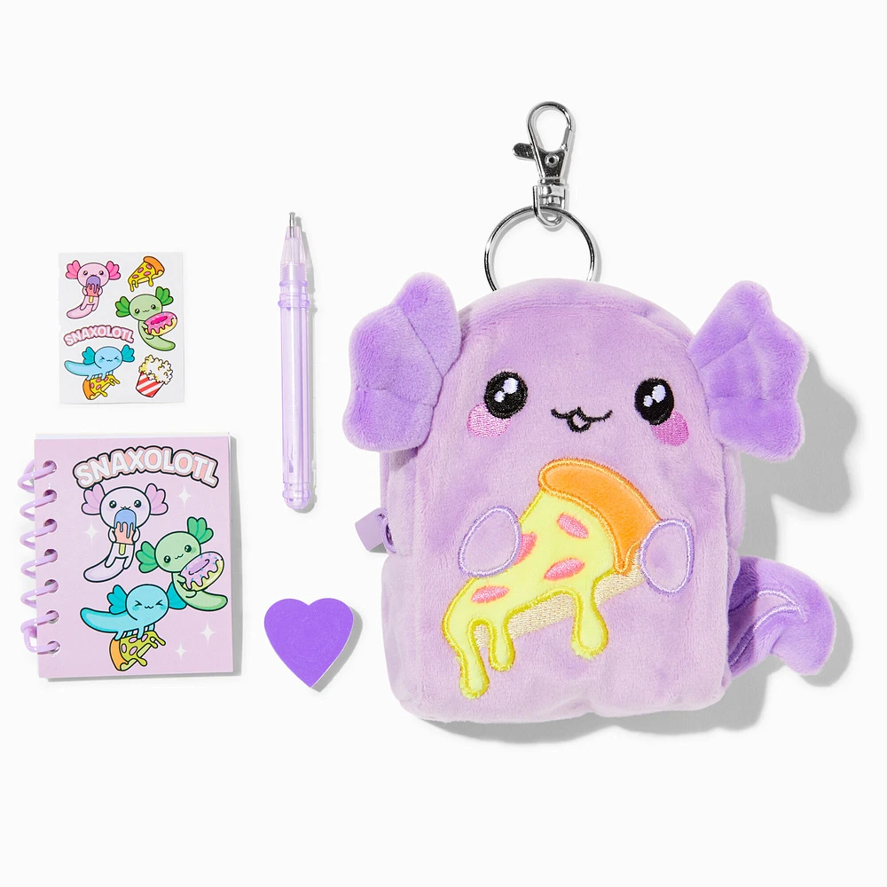 Claire's Pizza Axolotl 4'' Backpack Stationery Set | Hamilton Place