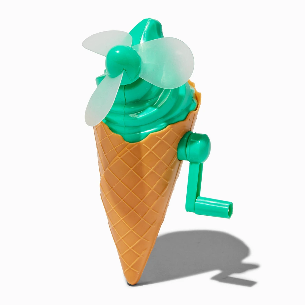 Claire's Ice Cream Cone Hand Crank Fan | Hamilton Place