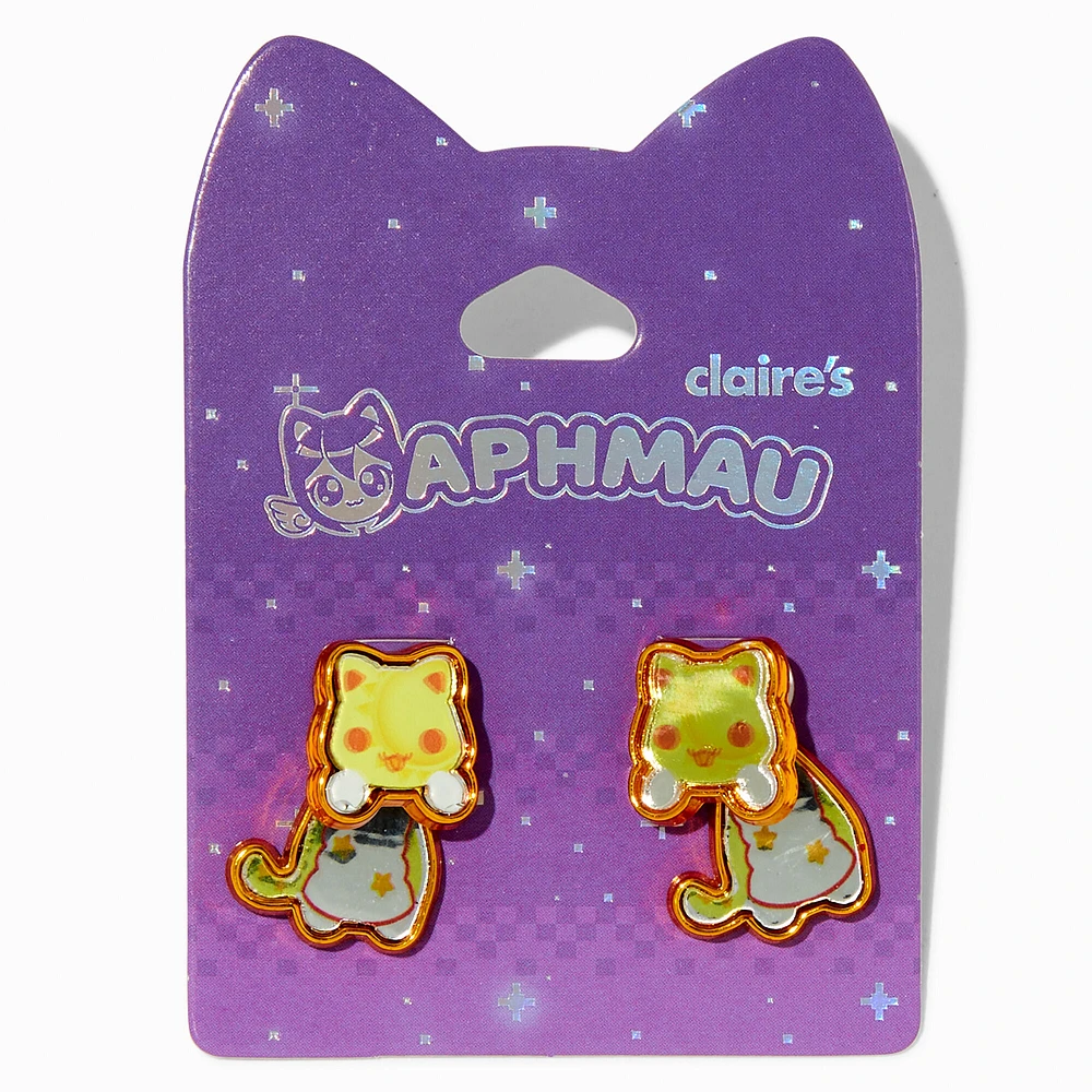 Claire's Aphmau™ Claire's Exclusive Sun Cat Front & Back Earrings ...