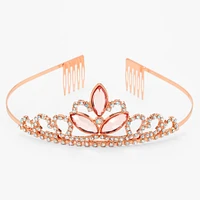 Claire's Club Rose Gold Tri Gem Tiara | Hamilton Place