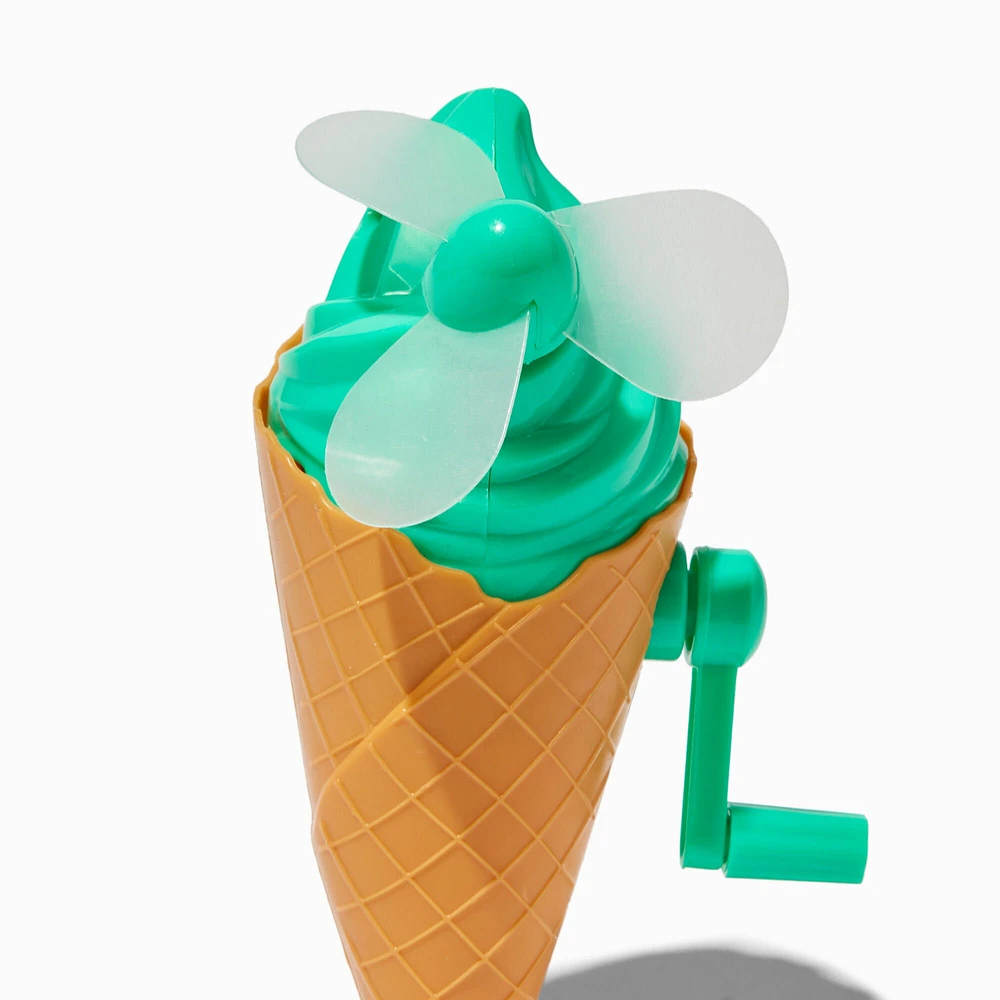 Claire's Ice Cream Cone Hand Crank Fan | CoolSprings Galleria