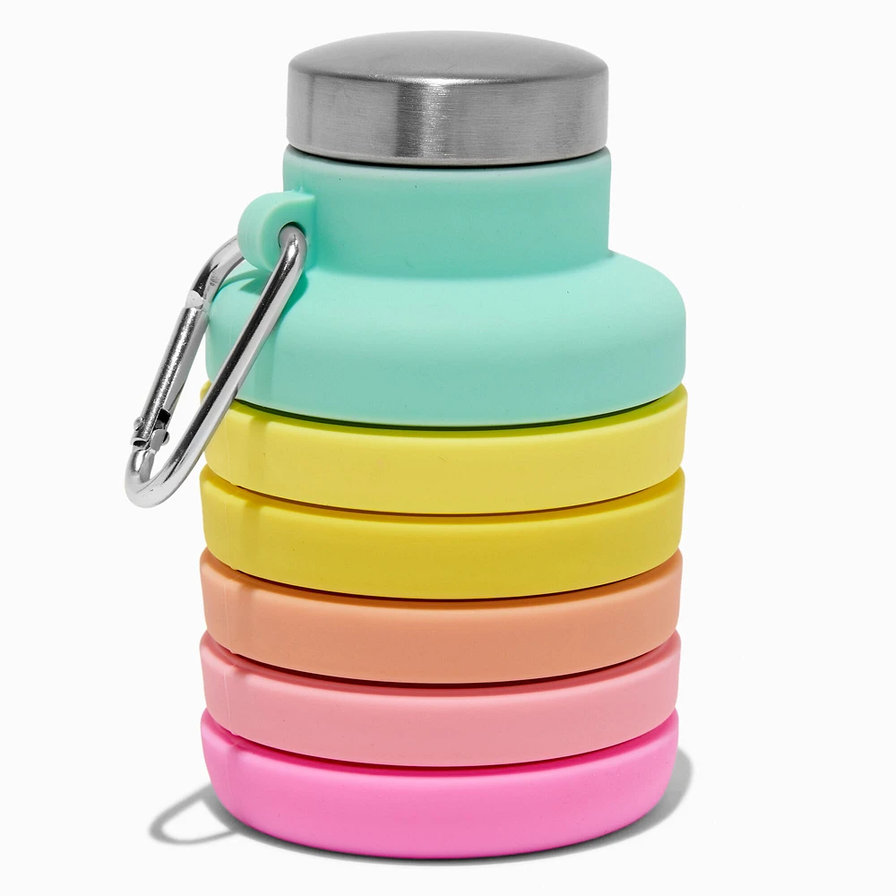 Claire's Collapsible Rainbow Ombré Water Bottle at Hamilton Place in ...