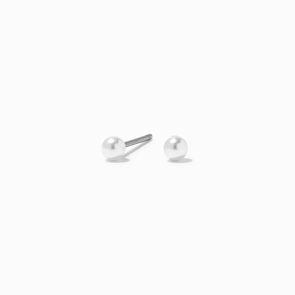 Claire's Pearl 3MM Stud Earrings | Hamilton Place