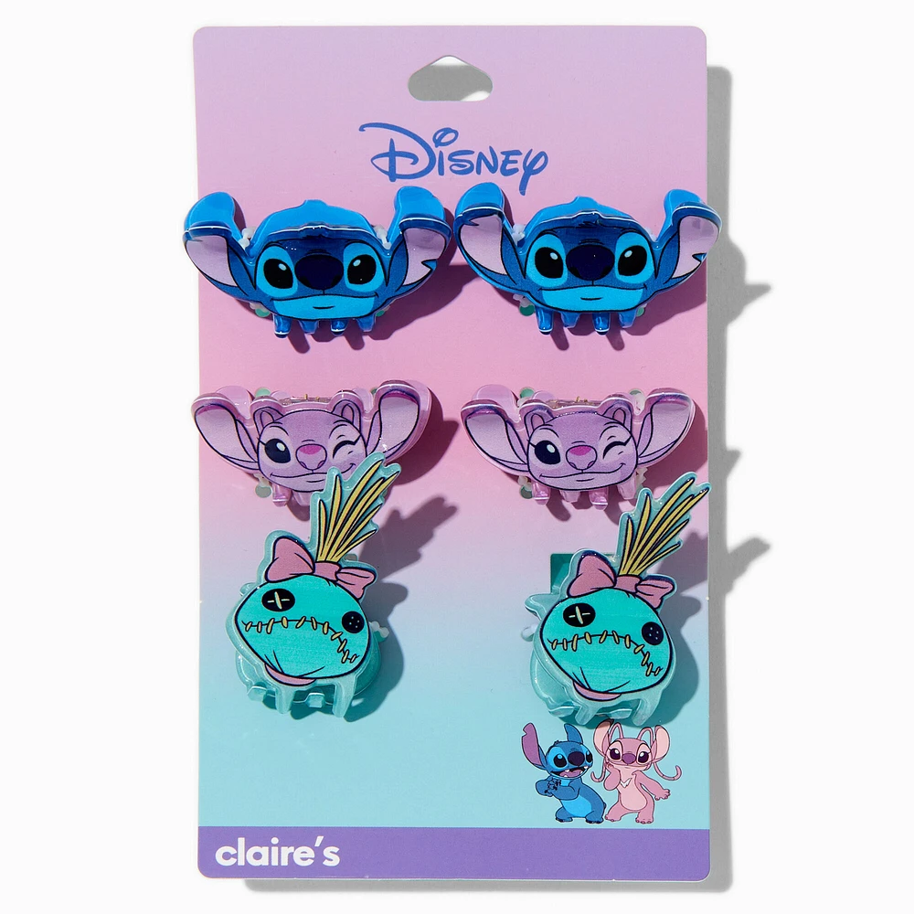 Claire's Disney Stitch Claire's Exclusive BFF Mini Hair Claws - 6 Pack ...