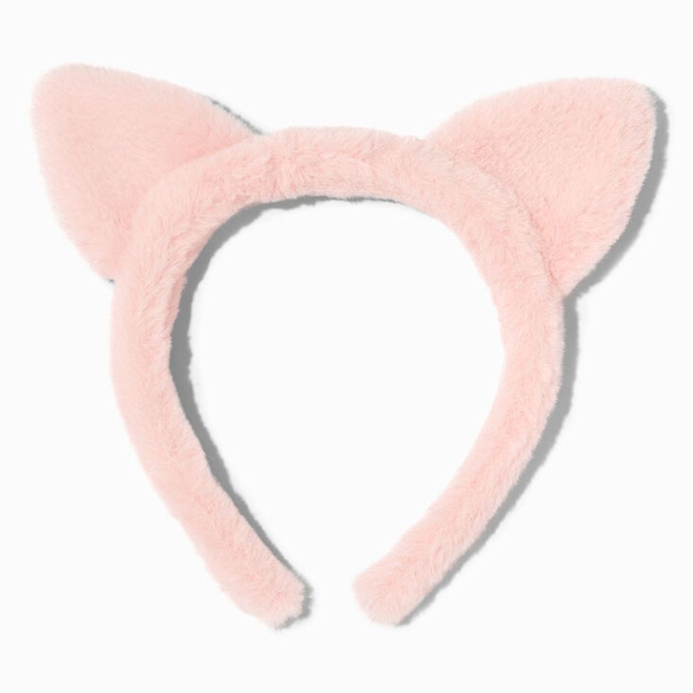 Claires Furry Pink Cat Ears Headband Hamilton Place