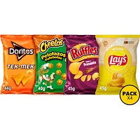 CONTINENTE Snacks Milho e Queijo e Batatas Fritas Presunto e Sal ...