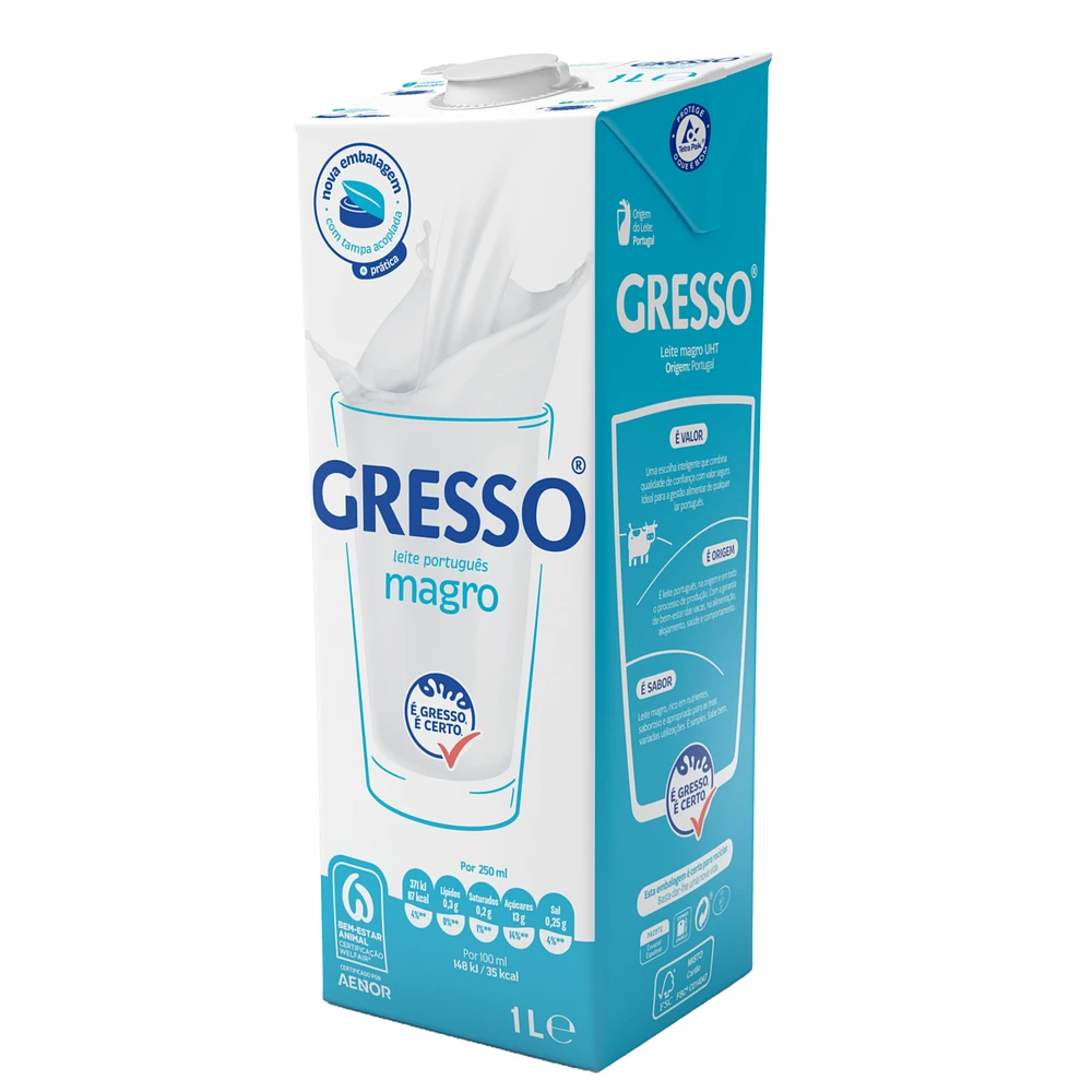 Gresso Leite UHT Magro | Centro Colombo